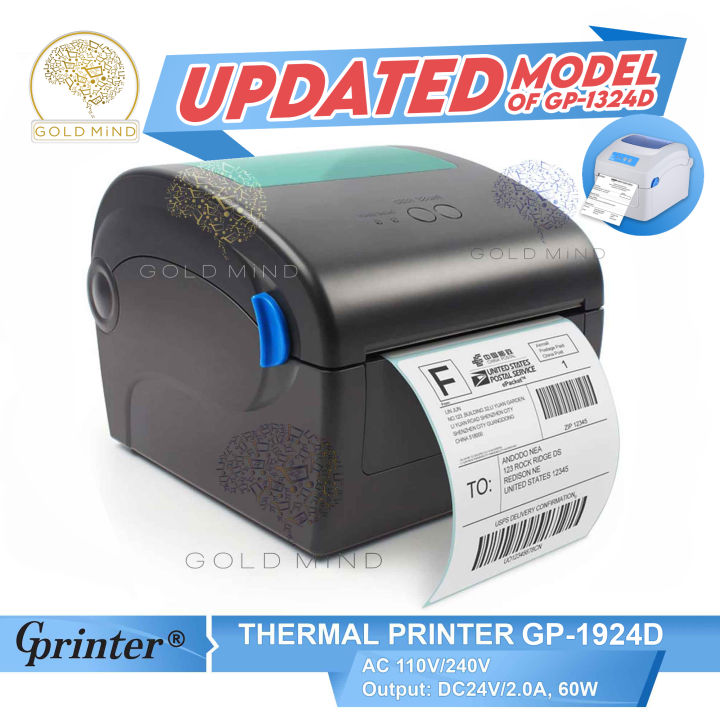 Gprinter 1924D Updated Model of 1324D Waybill Thermal Printer Barcode ...