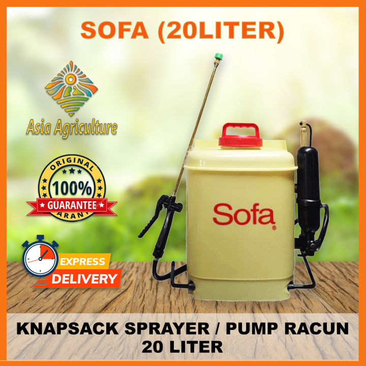 ASIA AGRICULTURE SOFA 20LITER KNAPSACK SPRAYER PENYEMBUR PUMP RACUN ...