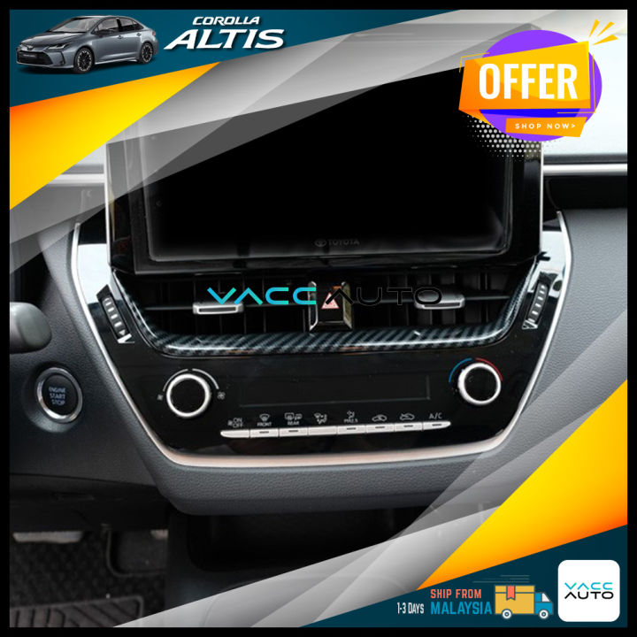 Toyota Altis E210 (2021 - 2024) Front Lower Panel U Lining Carbon Trim ...
