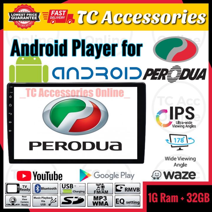 Car Android Player For 🚗PERODUA🚗 Myvi/Alza/Viva/Axia/Aruz/Kancil/Kelisa ...