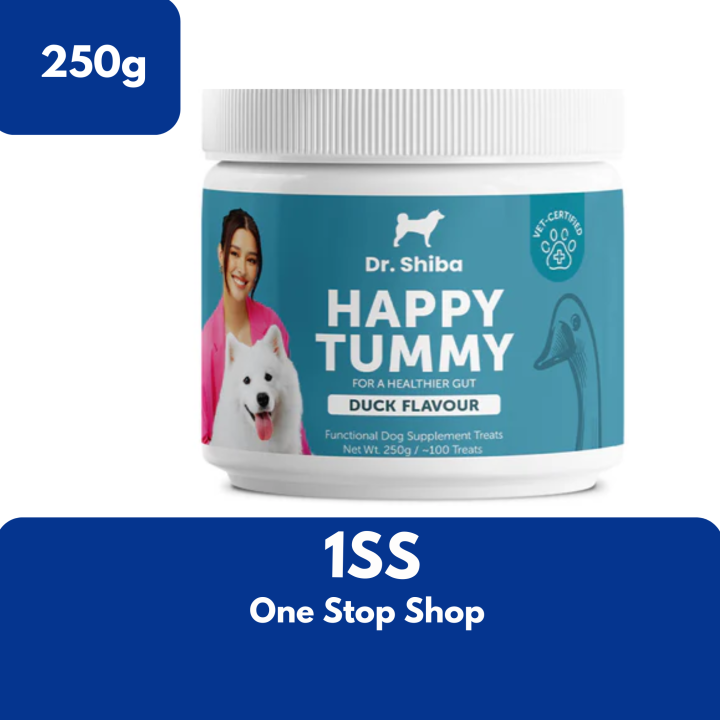 Dr. Shiba Happy Tummy Duck Flavor Dog Treats, 250g | Lazada PH