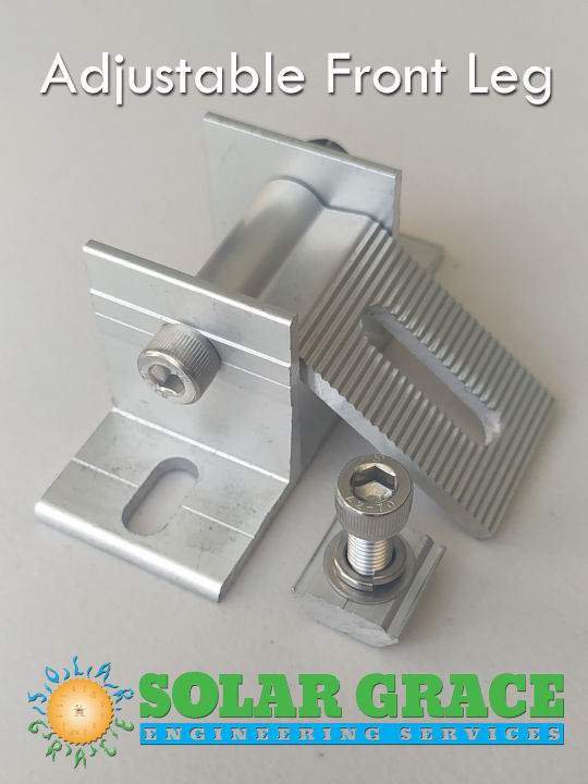 Adjustable Front Leg For Solar Panel Mounting Bracket | Lazada PH