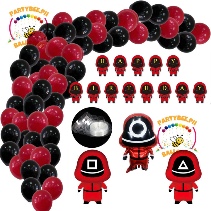 SALE !!! Squid Game Package Party Balloons Packs & Sets Boys Birthday ...
