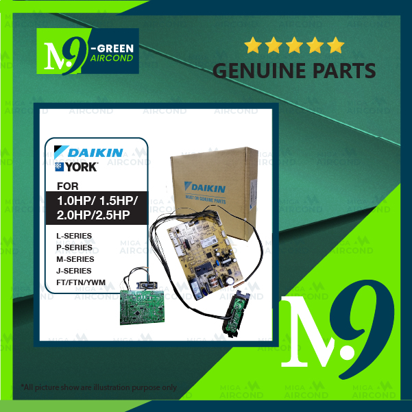 ORIGINAL DAIKIN YORK INDOOR PC BOARD PCB YWM FT FTN 10/15/20/25 L/M/J/P ...
