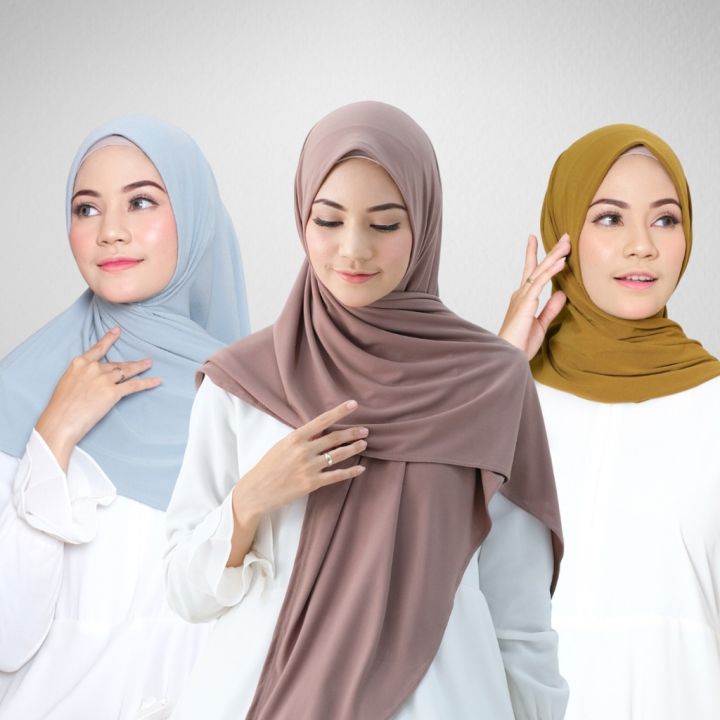 Albata Hijab - Izzy Square Instant Jersey | Lazada Indonesia