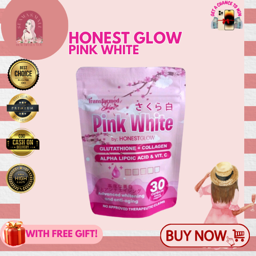 Honest Glow Pink White Glutathione + Collagen Capsule | Lazada PH