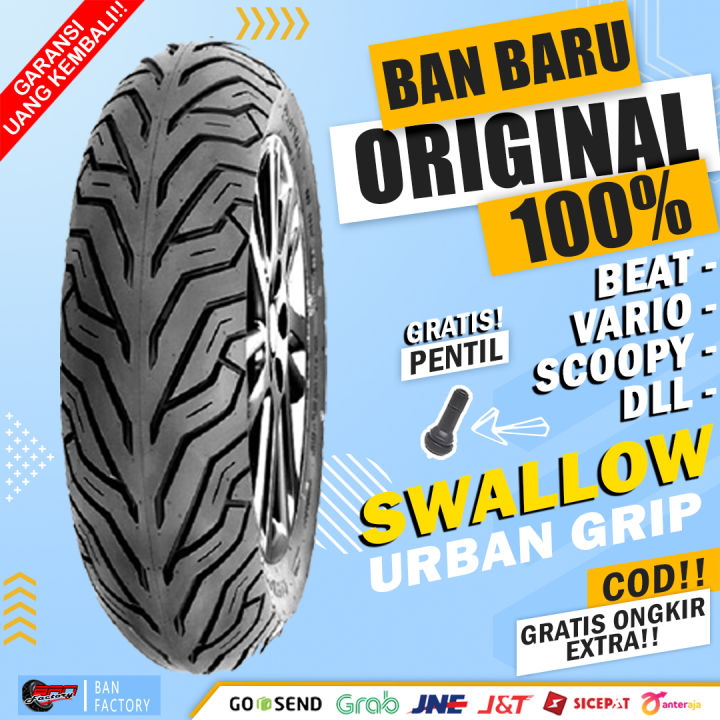 BAN MOTOR MATIC TUBLES SWALLOW RING 14 BAN DEPAN BELAKANG BEAT VARIO ...