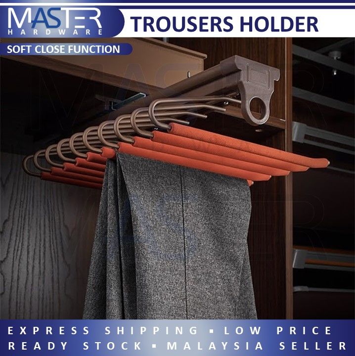 Stainless Steel 304 Top Mounted Trousers Rack With V Shape Pants ...