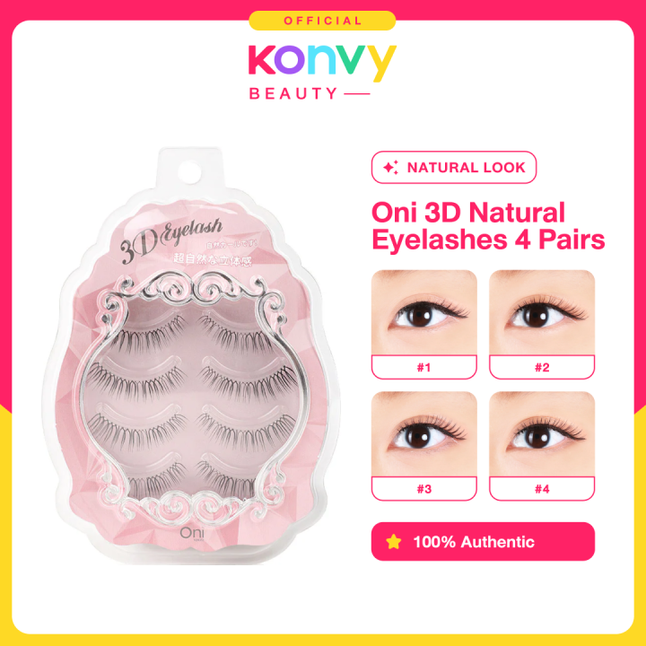 Oni 3D Natural Eyelashes 4 Pairs | Lazada PH