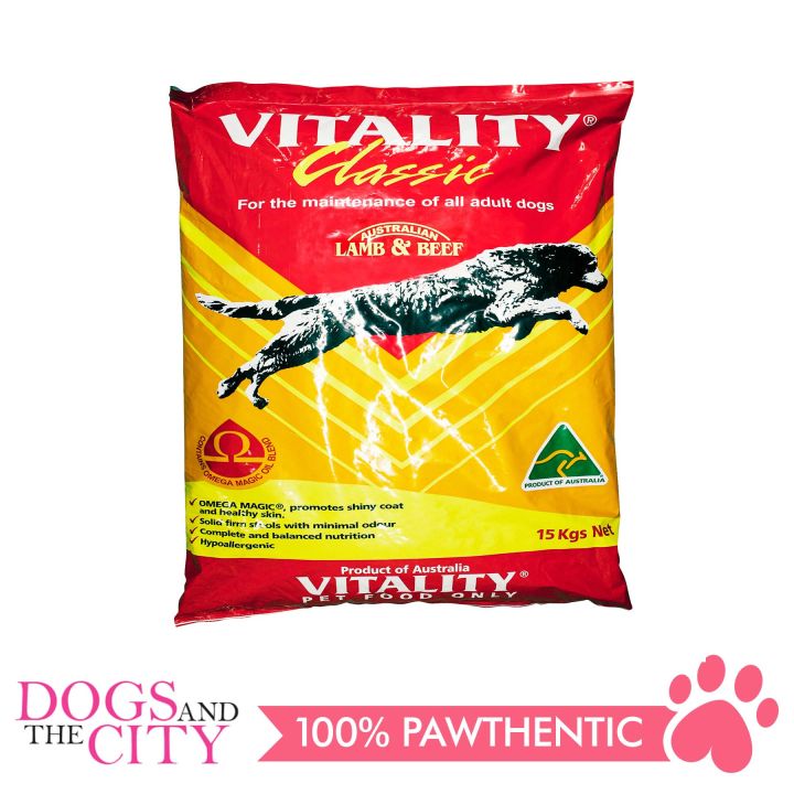 Vitality Classic Lamb and Beef Dog Dry Food 15kg | Lazada PH