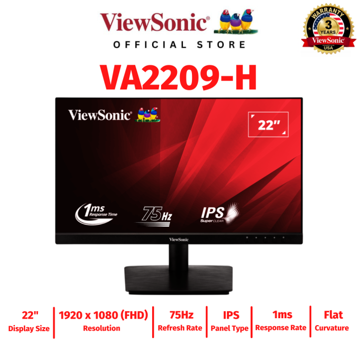 Viewsonic VA2209-H / 22" (1920 x 1080 FHD) / 75Hz / IPS / 1ms (MPRT ...