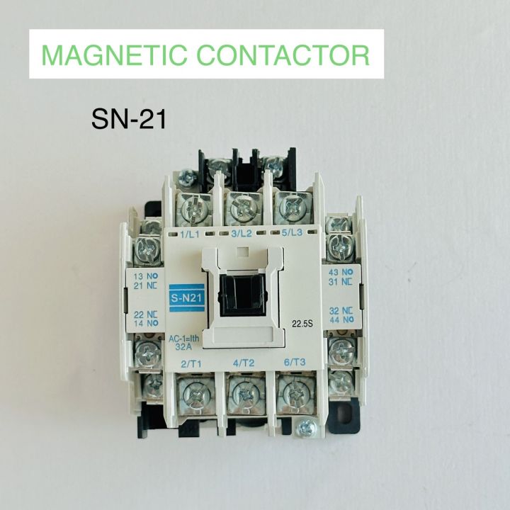 SN-21 แมกเนติก คอนแทคเตอร์ Magnetic Contactor AC24V AC110V AC220V AC380V PCPELECTRIC พีซีพี ...