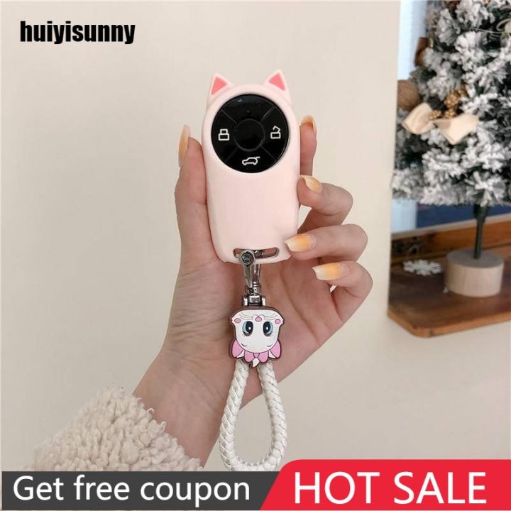 Huiyisunny Car keyholder for ORA Good Cat GT Haval H6 HEV JOLION HEV Haval Cartoon Cute Silicone ...