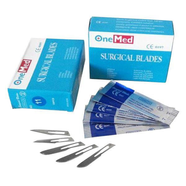 Surgical Blade Pisau Operasi OneMed box isi 100pcs, Ukuran 18 | Lazada ...