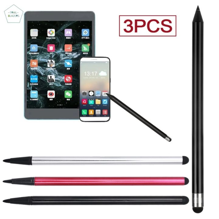 3Pcs 2 In 1 Universal Phone Tablet Touchscreen Pens Capacitive Stylus ...