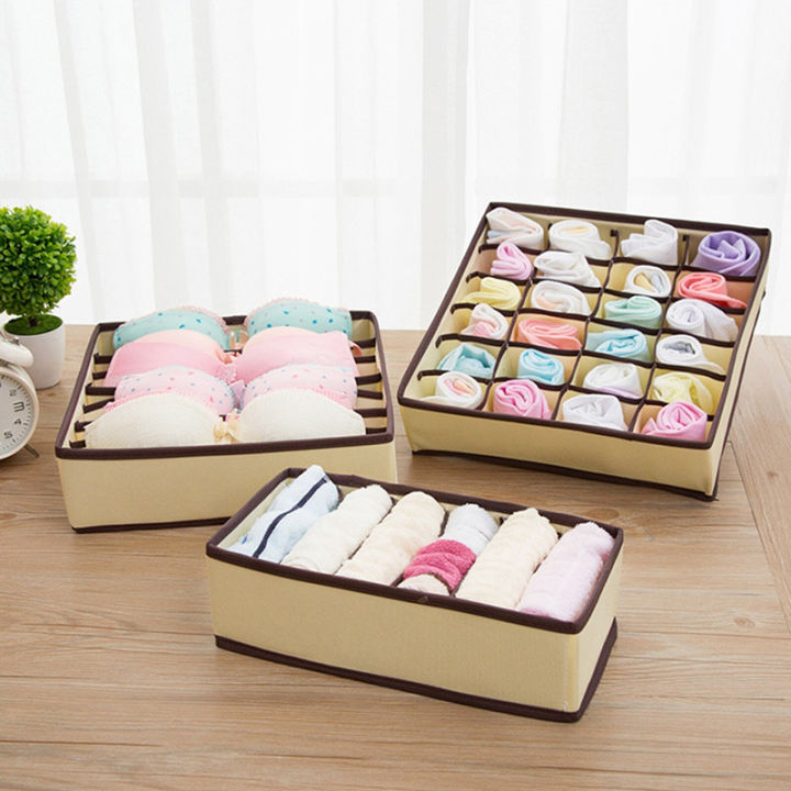 Foldable Divider Storage Bra Box Non-woven Fabric Folding Cases ...