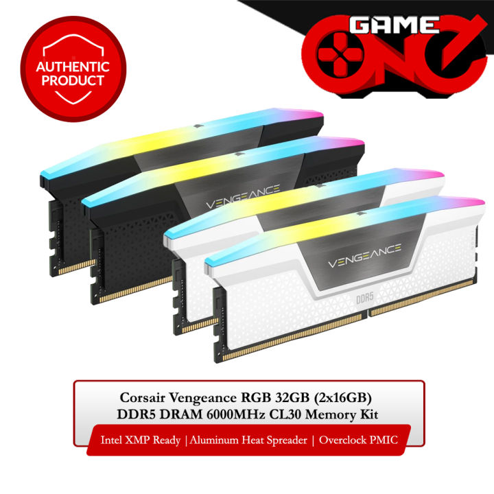 Corsair Vengeance RGB 32GB (2x16GB) DDR5 DRAM 6000MHz CL30 Memory Kit ...