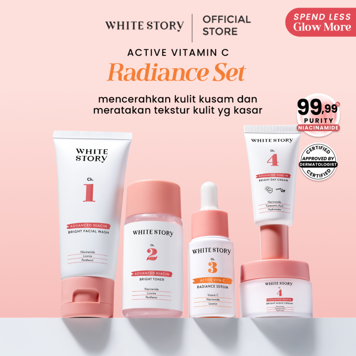White Story New Active Vitamin C Radiance Set - Paket Pencerah Wajah ...