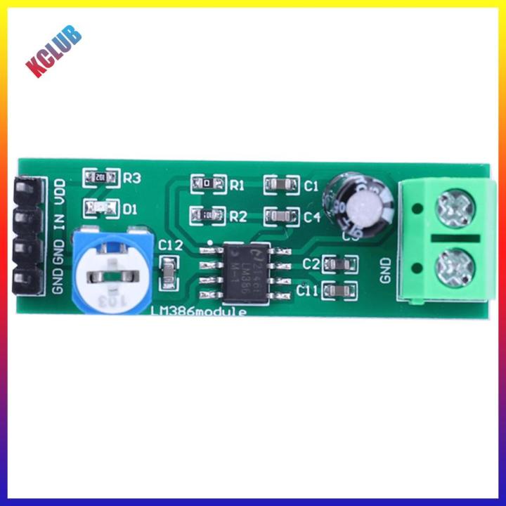LM386 Audio Amplifier Module 200 Times Gain Mono Voice Amplifier Module ...