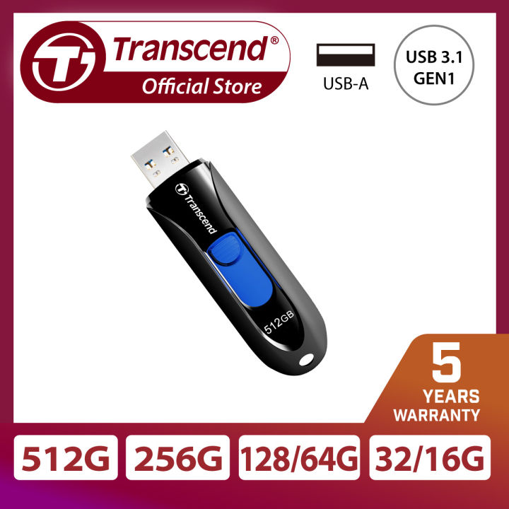 Transcend JF790 Flash Drive USB 3.1 (16GB/32GB/64GB/128GB/256GB/512GB ...