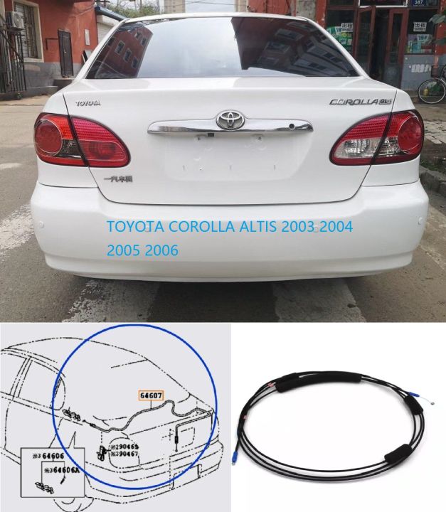 Toyota Corolla Altis 2001 2002 2003 2004 2005 2006 Compartment / Trunk ...