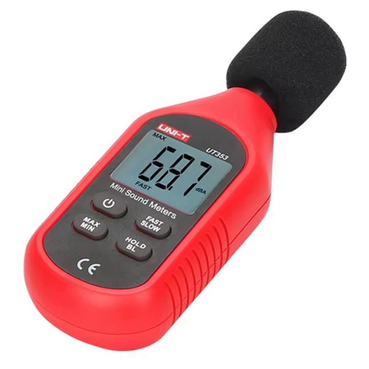 -T Audio Decibel Meter UT353 30-130dB Noise Measurement Instrument Mini ...