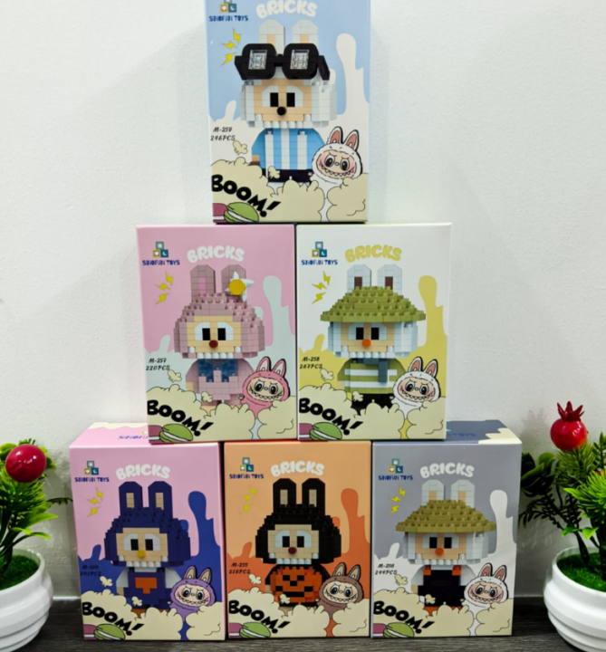 [LABUBU] Nano Block Bricks Mainan Figur Susun Pasang Karakter Labubu ...