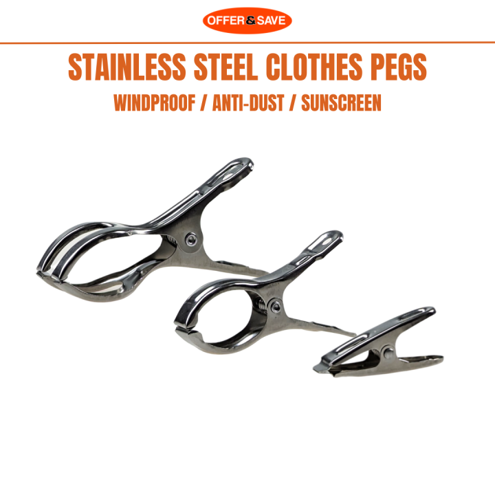 [ONS] Stainless Steel Laundry Pegs Premium Clothes Pegs | Lazada Singapore