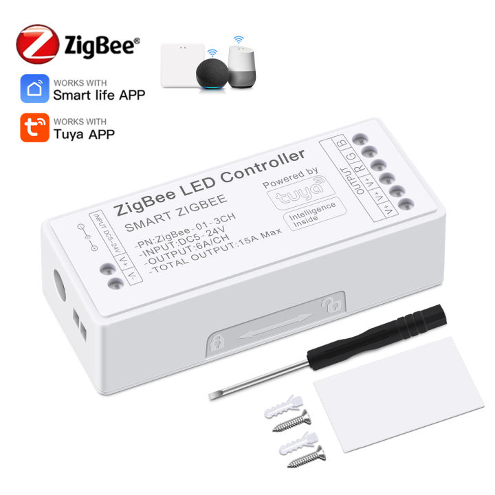 Zigbee Light Tuya Life Wifi Controller Rgb Strip Smart Switch App Dimmable Neon Led Dimmer For