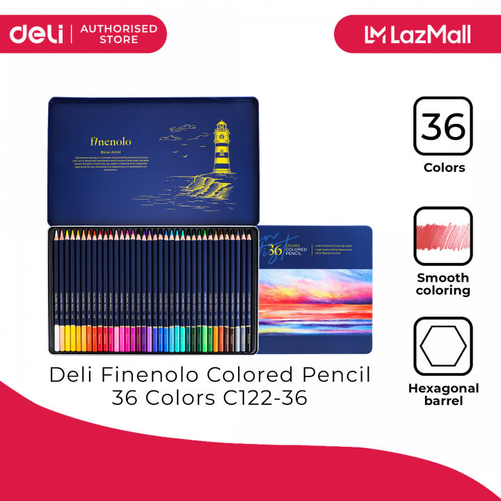 Deli C122-36 Finenolo Colored Pencil 36 Colors | Lazada PH