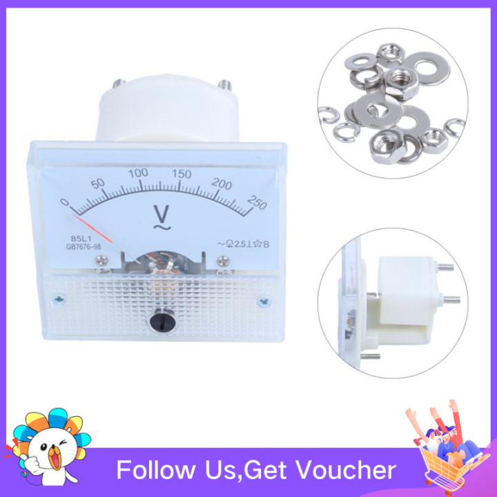 85L1 AC Voltmeter 250V Analog Voltage Volt Meter for Generator Panel ...