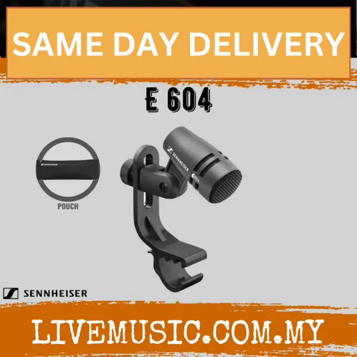 Sennheiser E 604 Dynamic Cardioid Tom / Snare / Percussion Microphone (E604/E-604) | Lazada