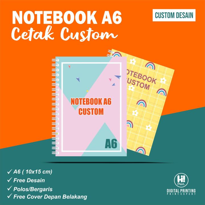 Cetak Notebook A6 Custom | Lazada Indonesia