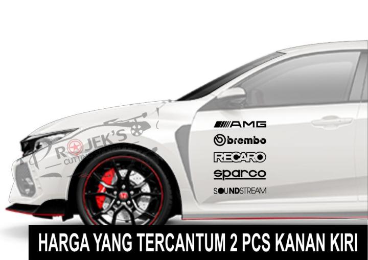 TERMURAH Cutting Sticker Mobil stiker Tulisan Racing Sport | Lazada ...