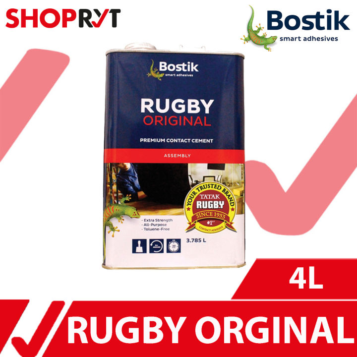 BOSTIK Rugby Original 4L - No. 1 All Purpose Synthetic Rubber Contact ...