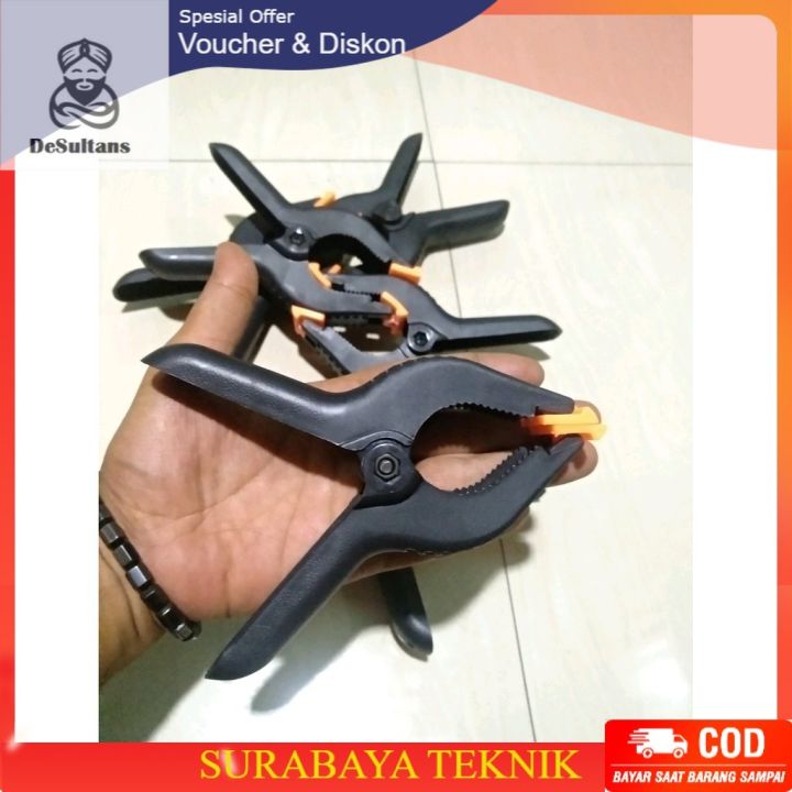 SPRING CLAMP BESAR 6 inch PENJEPIT KAYU DIY KLIP BACKDROP KLEM CATOK ...