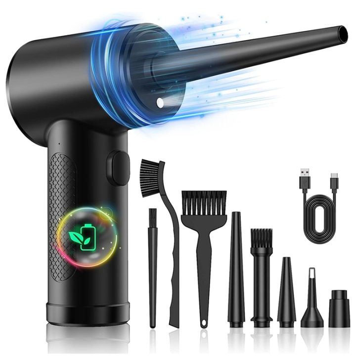 (TIPM) Electric Dust Blower Keyboard Cleaning Black Air for Laptop,Sofa ...