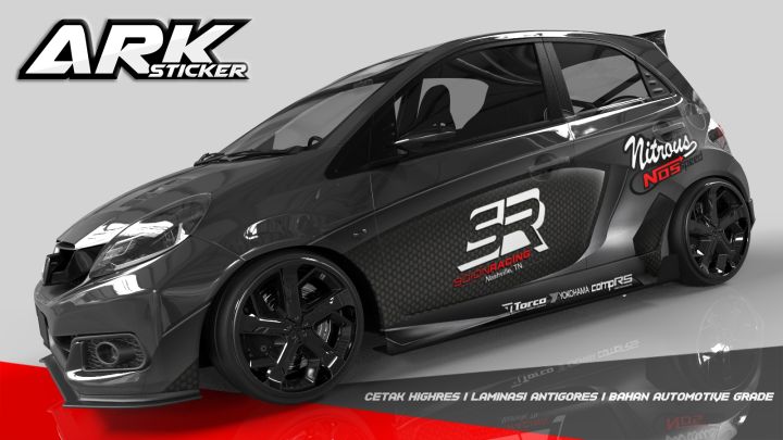 STICKER 3D HONEYCOMB HONDA BRIO | DECAL PRINT MOBIL | VARIASI MOBIL ...