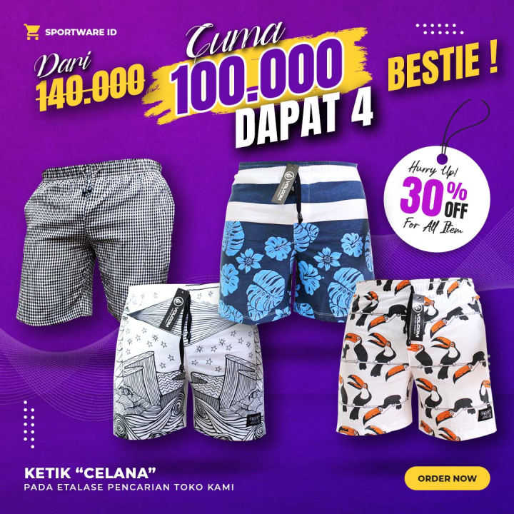 Celana Pria - Kolor Pria - Celana Boxer - Celana Pantai Pria Bahan ...