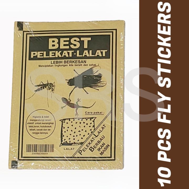 BEST pelekat lalat, Fly sticker, Fly trap, 苍蝇纸 苍蝇贴(1pkt=10keping) | Lazada