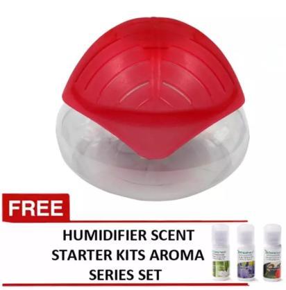 H2O Air Purifier Humidifier and Revitalizer with LED Light (Red ...