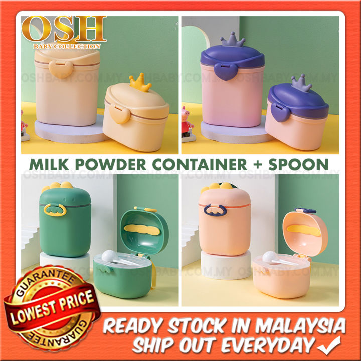 MILK POWDER CONTAINER + SPOON Portable Airtight Storage Baby Food Milk ...