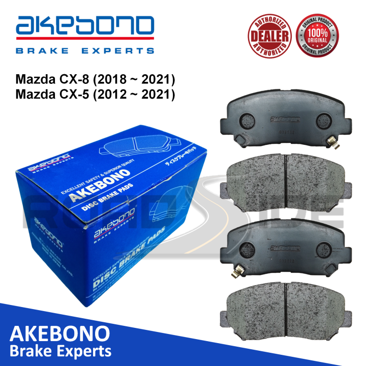 Akebono Front Brake Pads for Mazda CX-5 (2012 - 2021), Mazda CX-8 (2018 - 2021) | Lazada PH