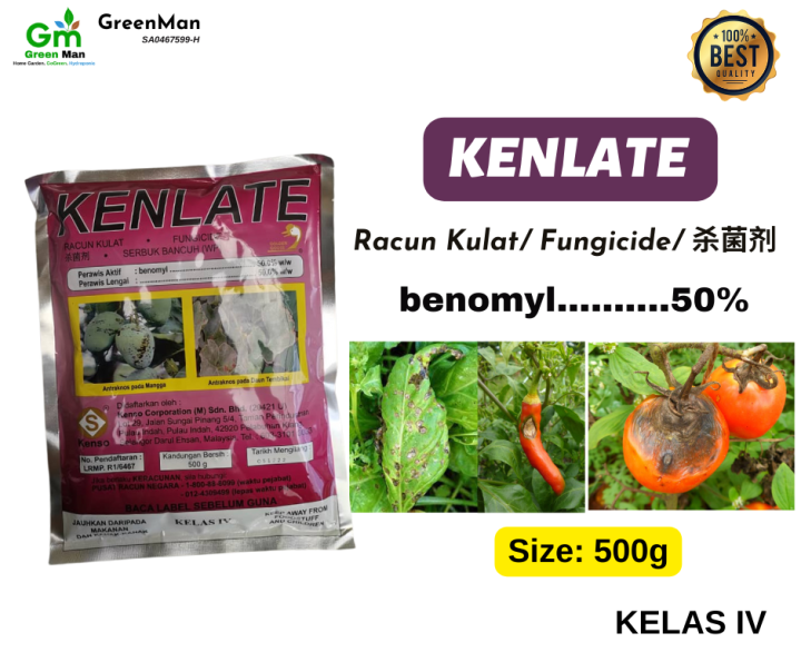 500g KENLATE Racun Kulat Fungicide (benomyl-50%) Kenso | Lazada