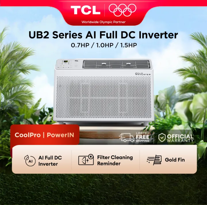 TCL UB/UB2 Series Eco Inverter Window-Type Air Conditioner - Aircon (AI ...