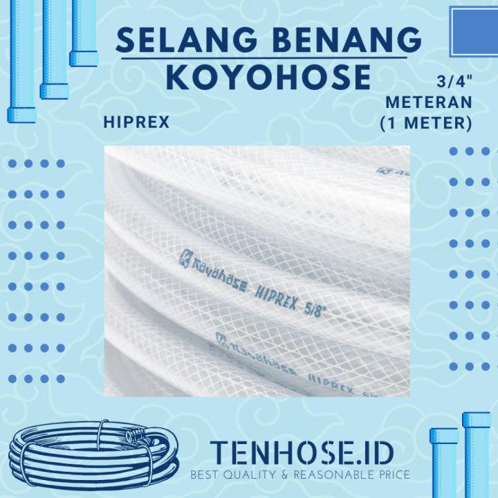 Selang Air Serat Benang Koyohose 3/4" Inch Jual per Meter Tebal Roll Air Taman | Lazada Indonesia