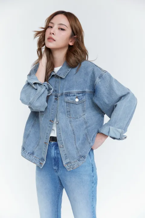 AIMER - Denim Jacket เสื้อแจ็คเก็ตยีนส์ | Lazada.co.th