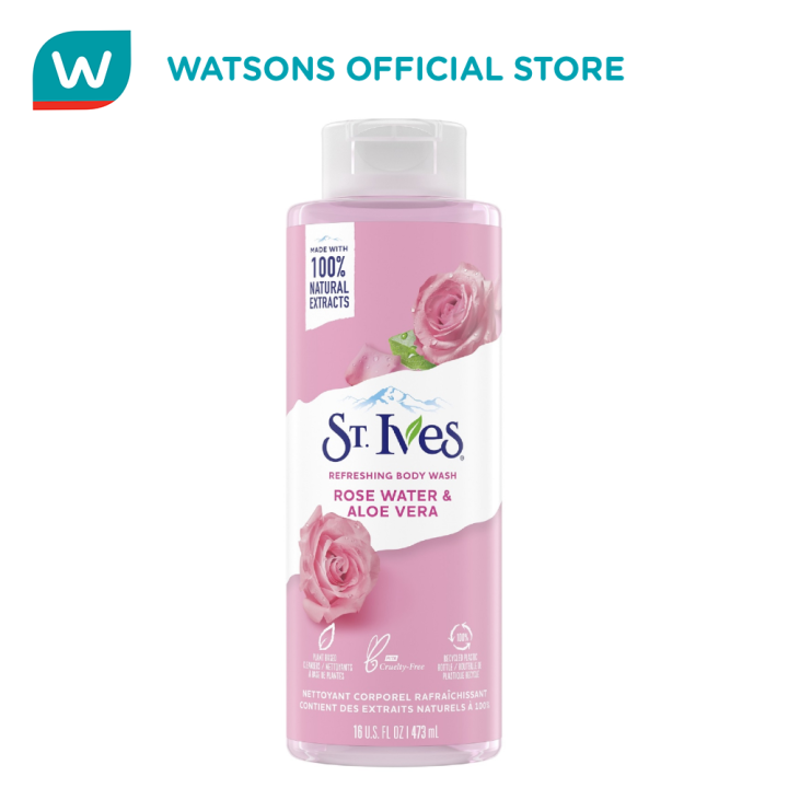 ST. IVES Refreshing Body Wash Rose Water & Aloe Vera 16oz | Lazada PH