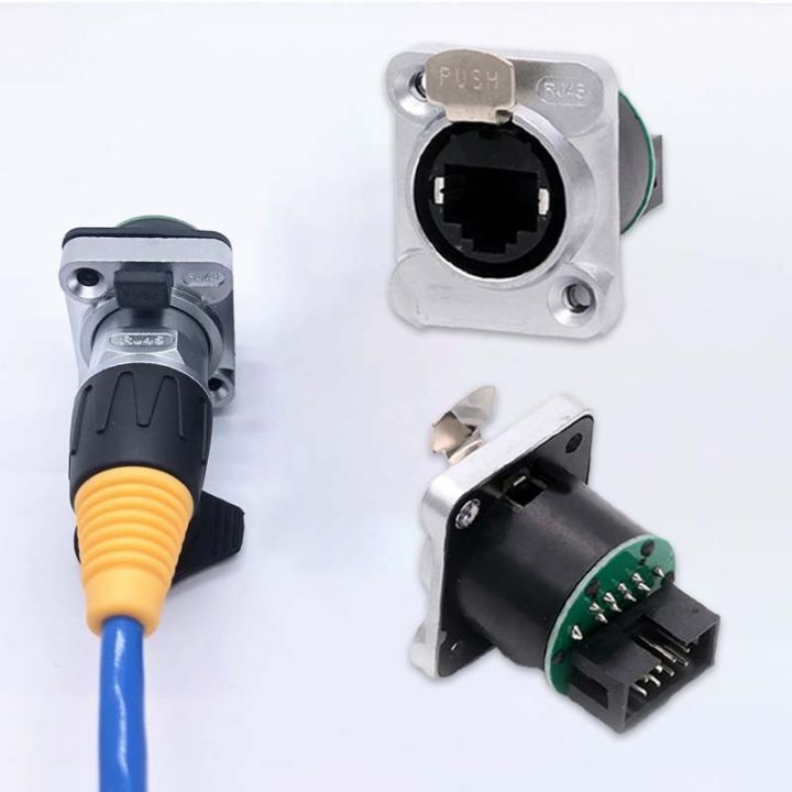 【COD】Konektor EtherCON Chasis (PCB Panel) Dengan Sambungan Konektor IDC ...