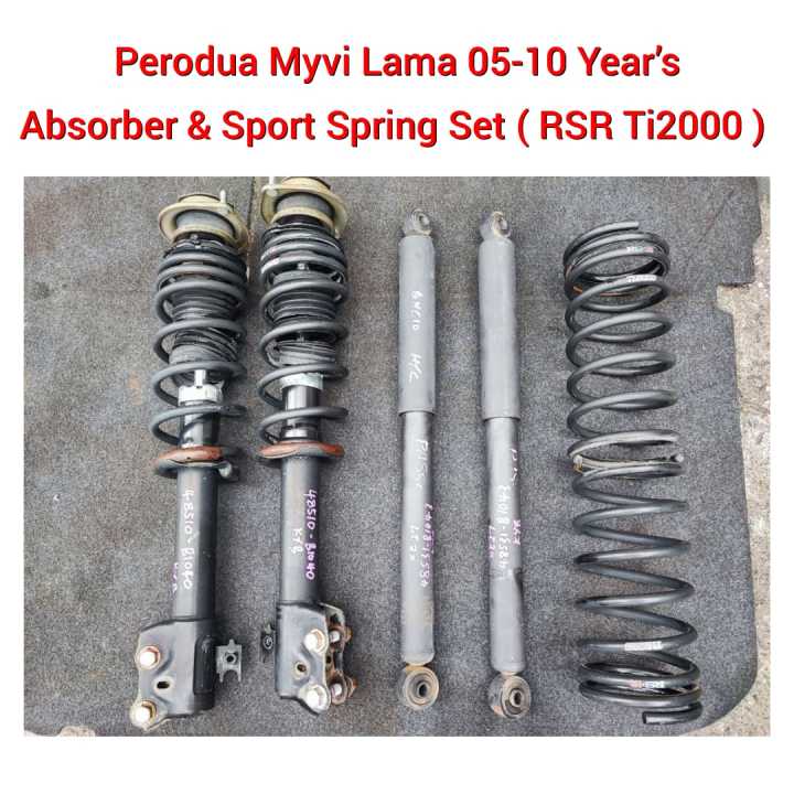 Perodua Myvi Lama Front & Rear Absorber With RSR Ti2000 Sport Spring ...
